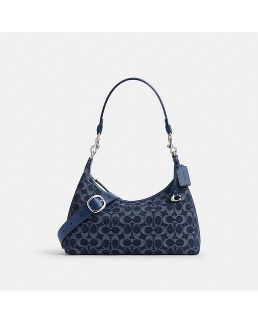 COACH Juliet Shoulder Bag In Signature Denim in Blue | Lyst
