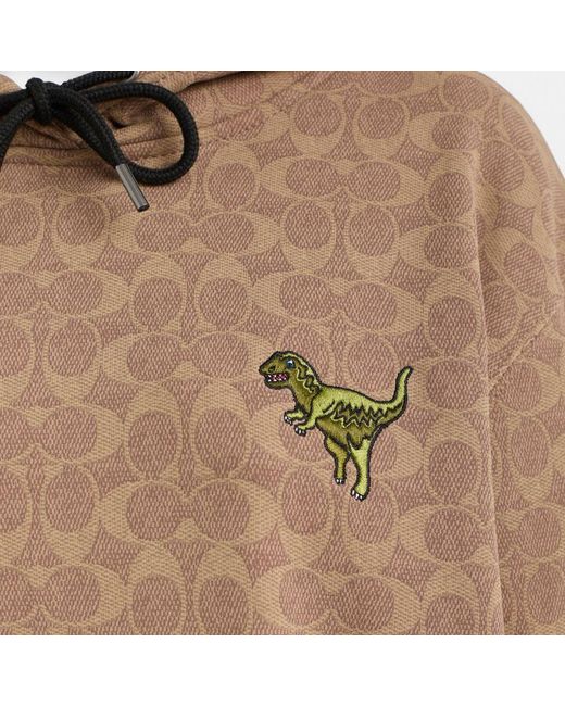 COACH Restored Signature Rexy Hoodie in Natural | Lyst