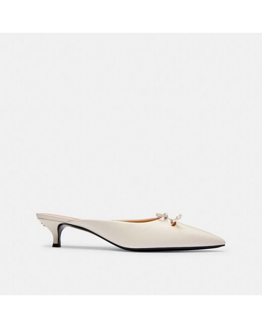 COACH Mule in Natural | Lyst