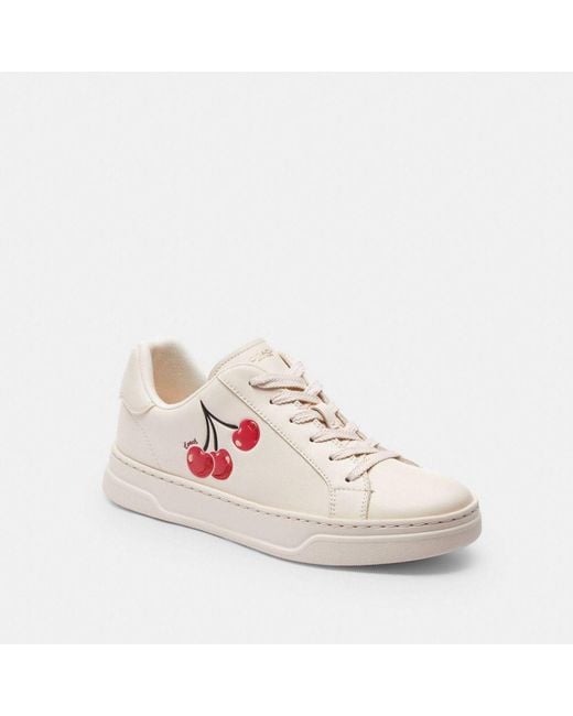 COACH High Line Sneaker With Cherry Print in Pink | Lyst