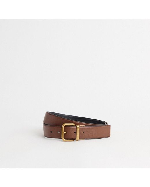 COACH Restored Square Roller Buckle Cut To Size Reversible Belt, 38mm ...