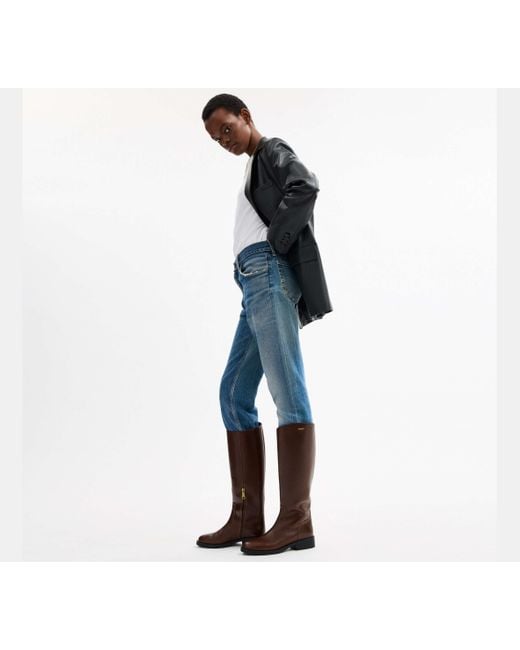 COACH Park Tall Boot in Black | Lyst UK