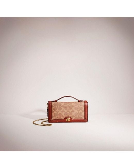 COACH Restored Riley Chain Clutch In Colorblock Signature Canvas in ...