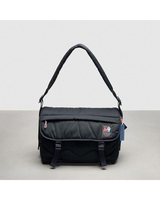 COACH Coachtopia Loop Messenger Bag in Black | Lyst