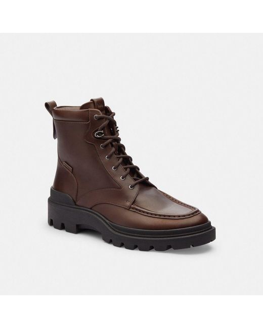 COACH Connor Boot in Brown for Men | Lyst