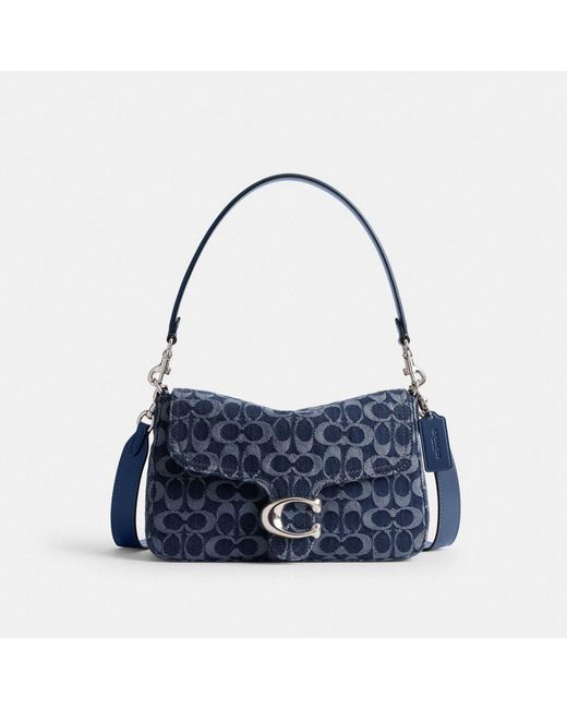COACH Soft Tabby Shoulder Bag In Signature Denim in Blue | Lyst