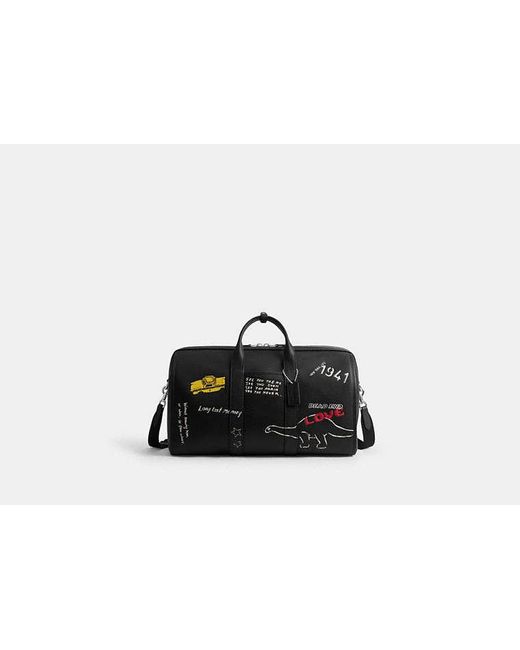 COACH Gotham Duffle Bag 45 With Sketch Print in Black for Men | Lyst UK