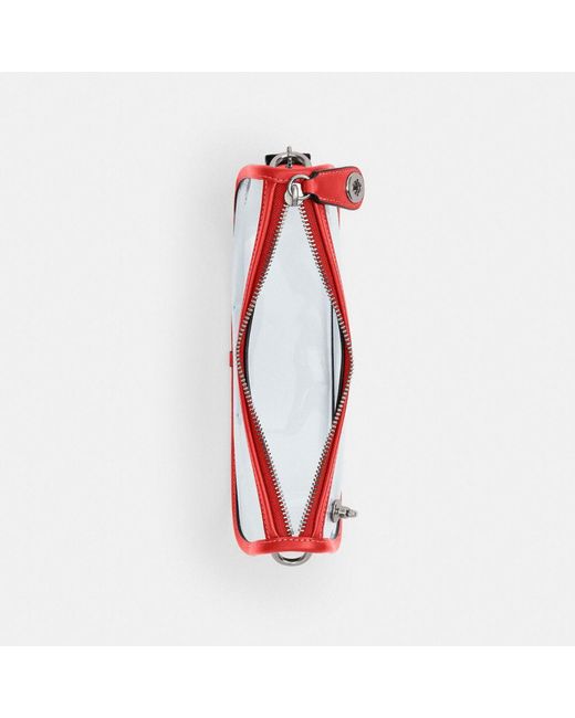 COACH Stadium Swinger Bag in Red | Lyst