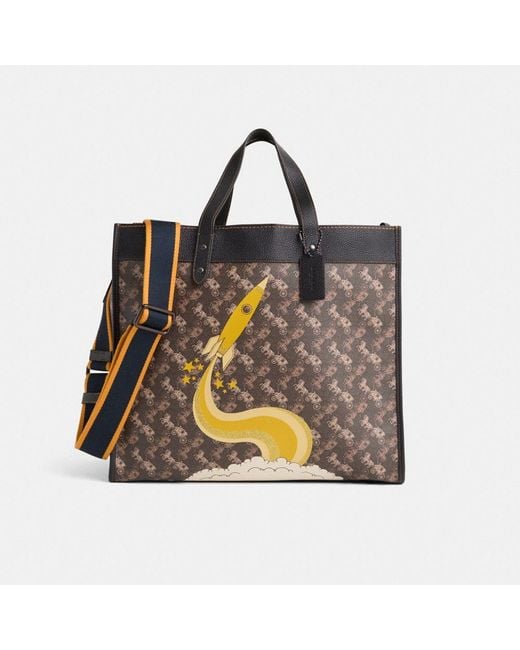 COACH Restored Field Tote 40 With Horse And Carriage Print And Rocket ...