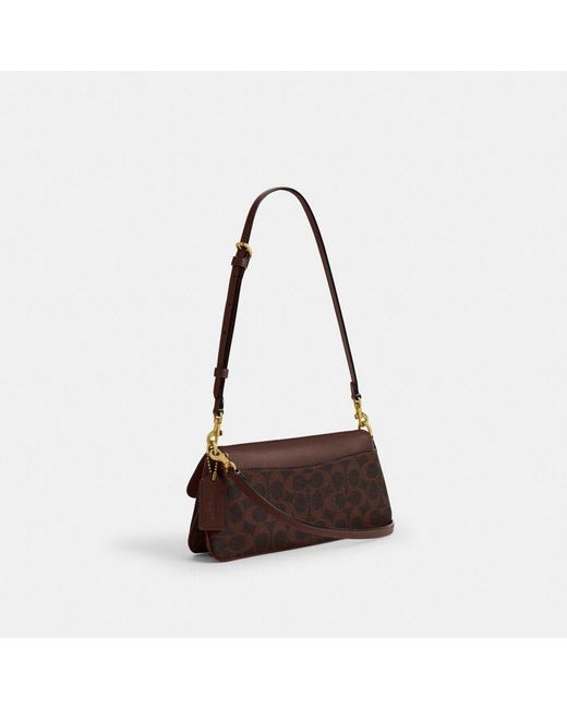 COACH Jet Shoulder Bag in Brown | Lyst