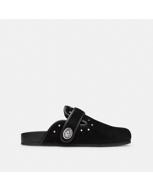 COACH Blake Clog With Rivets in Black | Lyst