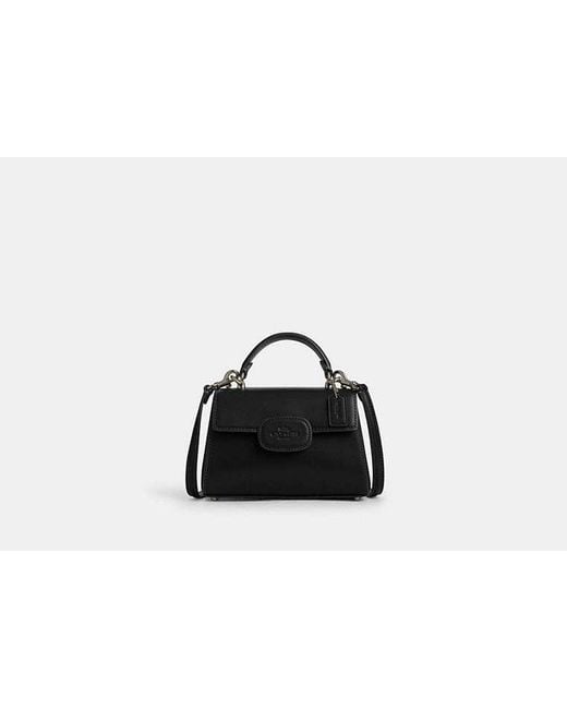 COACH Eliza Mini Top Handle Bag in Black | Lyst UK