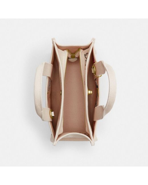 COACH Cargo Tote Bag 26 With Sketch Print in Natural | Lyst