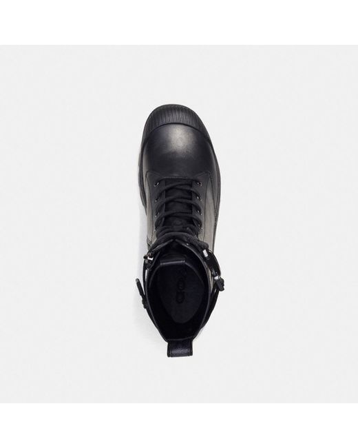 COACH Tucker Boot With Signature Canvas in Black for Men | Lyst