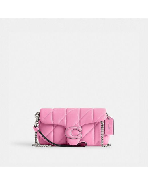 COACH Tabby Crossbody Wristlet With Pillow Quilting in Pink | Lyst