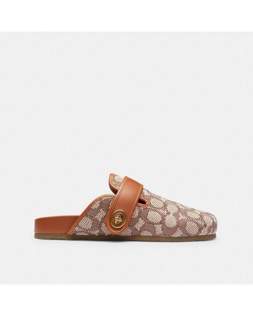 COACH Platform Slippers `Blake` in Brown | Lyst