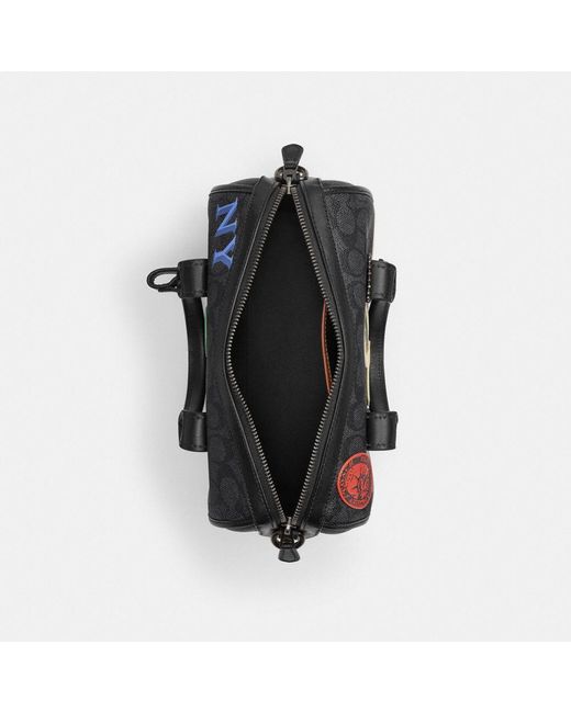 COACH Gotham Duffle Bag 24 In Signature Canvas With Patches in Black for Men | Lyst