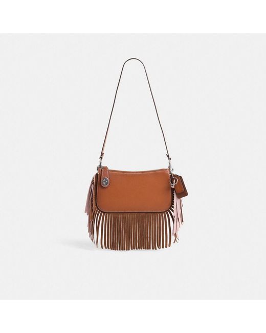 COACH Upcrafted Penn Shoulder Bag in Brown | Lyst