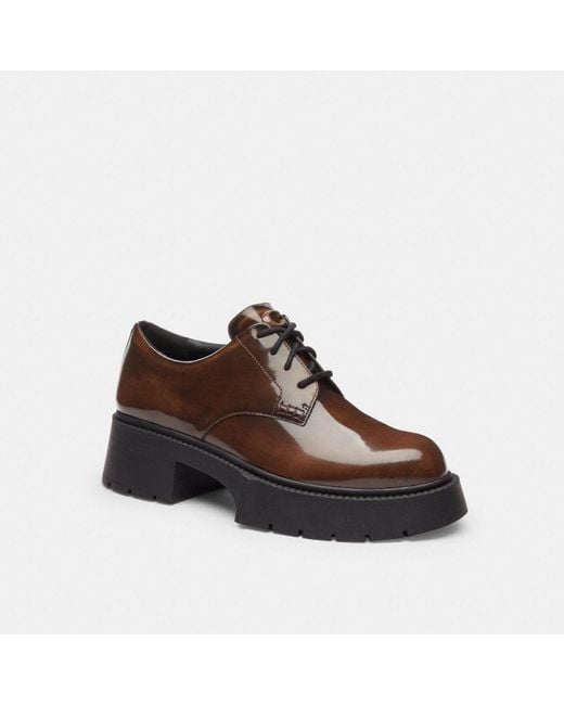 COACH Lyla Platform Derby in Brown | Lyst