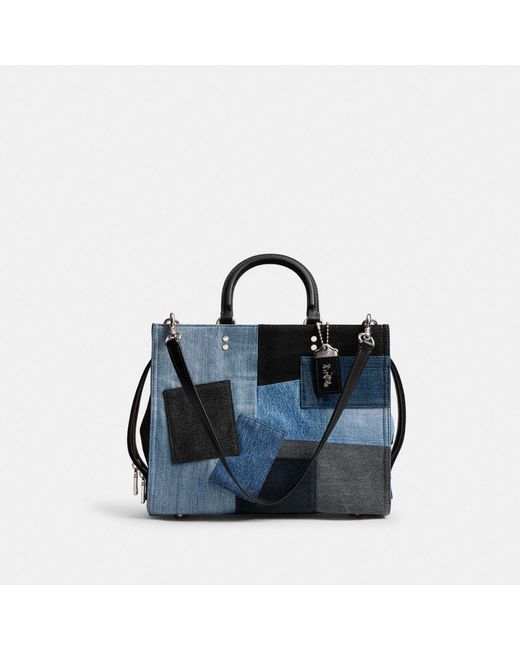 COACH Rogue Bag With Patchwork in Blue | Lyst