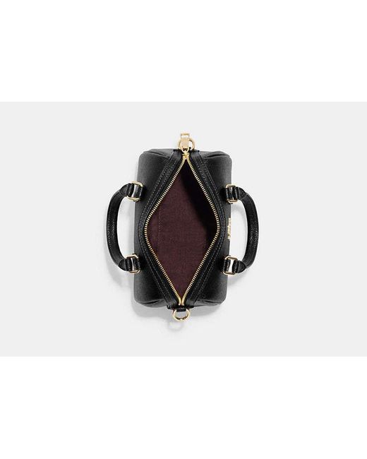 COACH Mini Rowan Crossbody in Black | Lyst