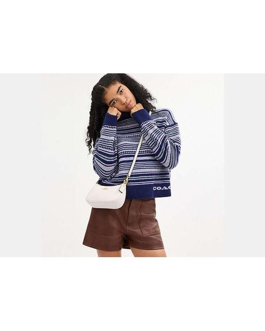 COACH Teri Mini Crossbody Bag in Black | Lyst