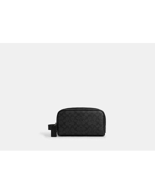 COACH Small Travel Kit in Black for Men | Lyst