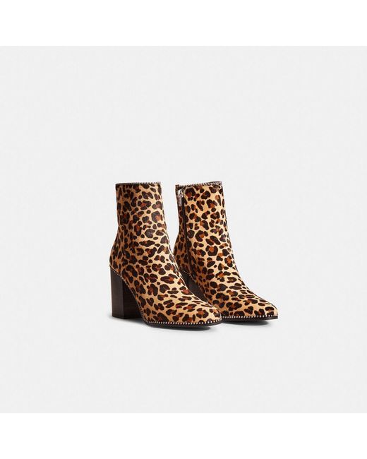 COACH Restored Drea Bootie in Natural | Lyst