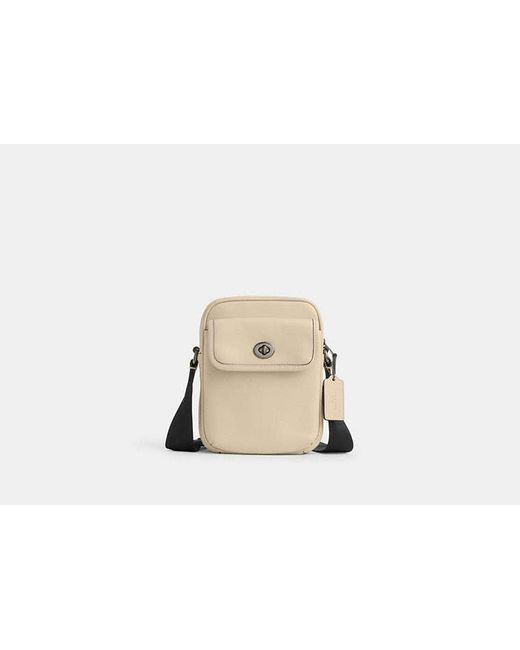COACH Turnlock Crossbody Bag in Black for Men | Lyst