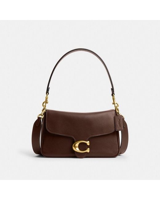 COACH Soft Tabby Shoulder Bag in Brown | Lyst