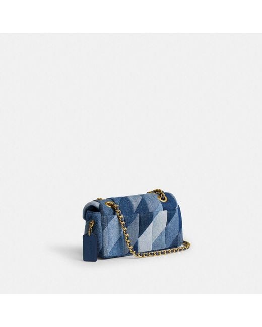 COACH Tabby Shoulder Bag 20 With Patchwork Quilting in Blue | Lyst