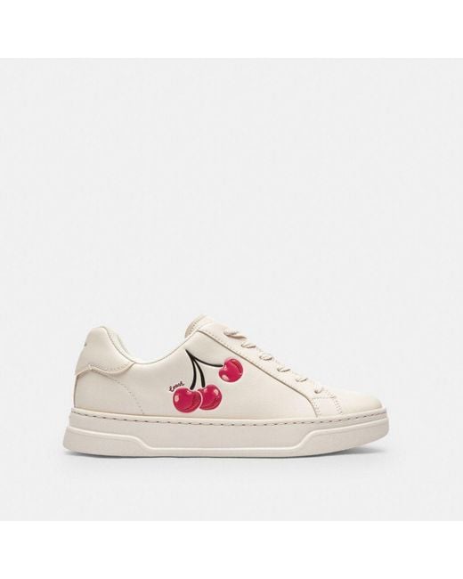 COACH High Line Sneaker With Cherry Print in Pink | Lyst