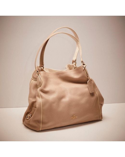 COACH Restored Edie Shoulder Bag In Colorblock in Natural | Lyst