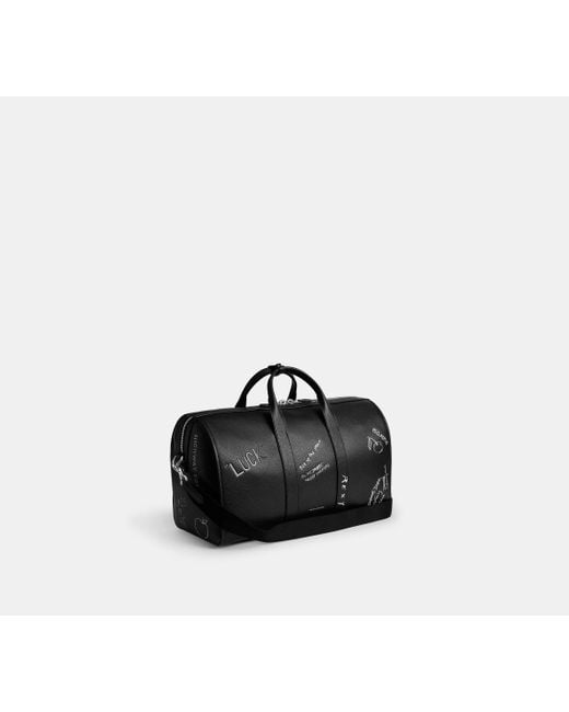 COACH Gotham Duffle Bag 45 With Sketch Print in Black for Men | Lyst UK