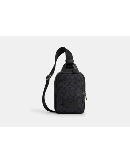 COACH Racer Sling Pack in Black for Men | Lyst UK