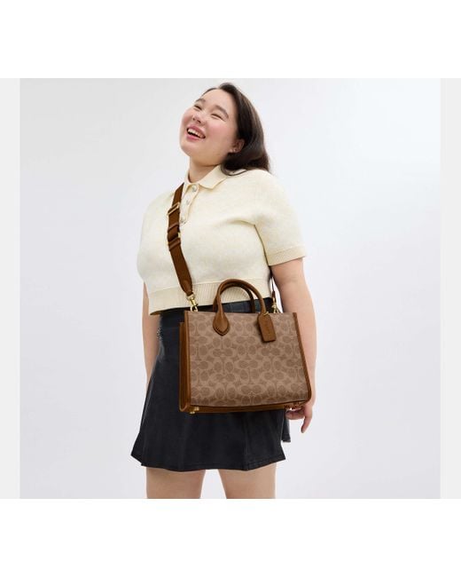 COACH Ace Tote Bag 26 in Black | Lyst UK