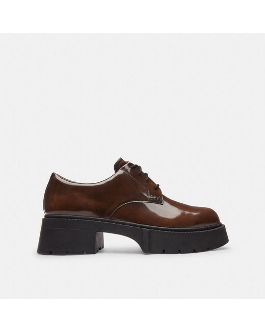 COACH Lyla Platform Derby in Brown | Lyst