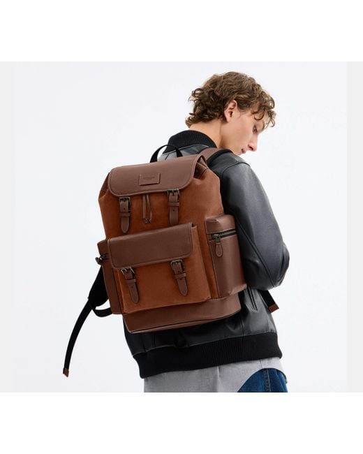 COACH Sprint Backpack in Brown for Men | Lyst UK