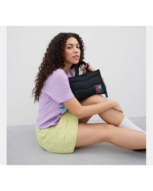 COACH Coachtopia Loop Mini Tote Bag in Black | Lyst UK