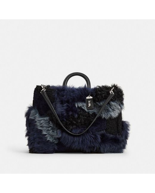 COACH Rogue Bag 39 With Patchwork in Blue | Lyst
