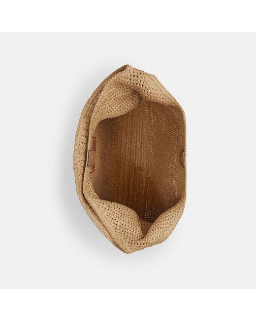 COACH Brooklyn Shoulder Bag 39 in Natural | Lyst