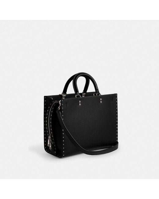 COACH Rogue Bag With Rivets in Black | Lyst