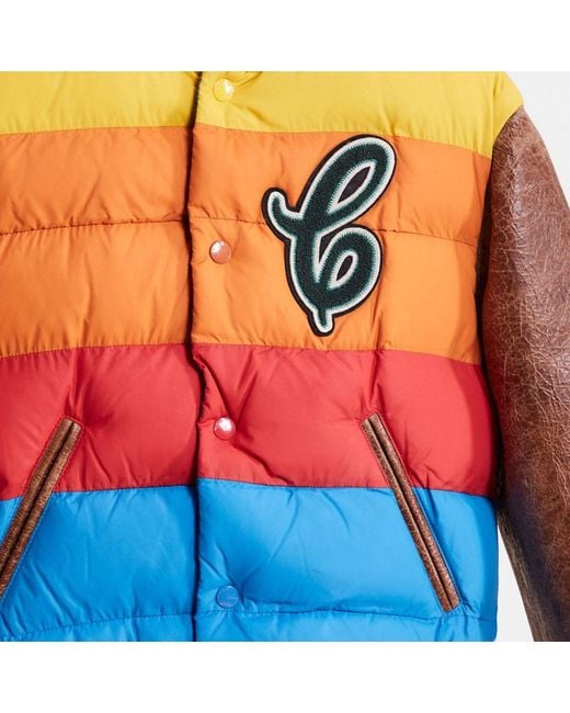 COACH Restored Hybrid Varsity Jacket in Blue for Men | Lyst