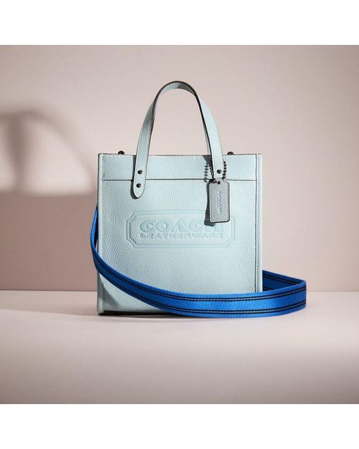 COACH Restored Field Tote 22 in Blue | Lyst