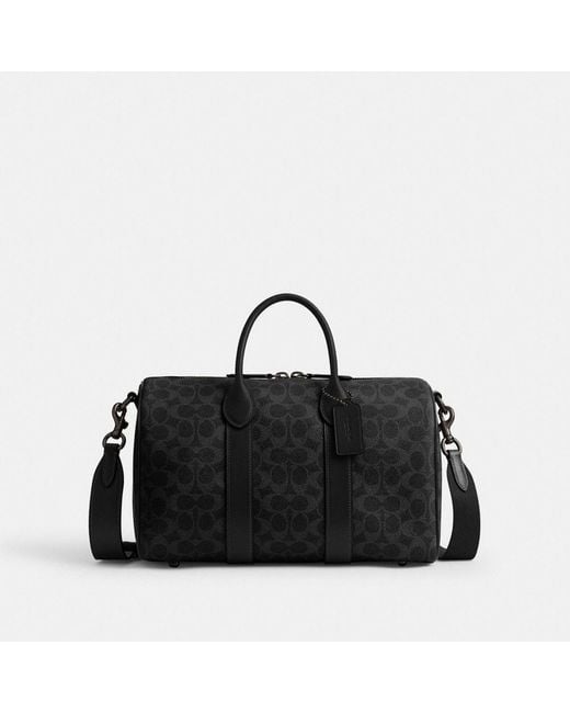 COACH Compass Bag 35 in Black | Lyst
