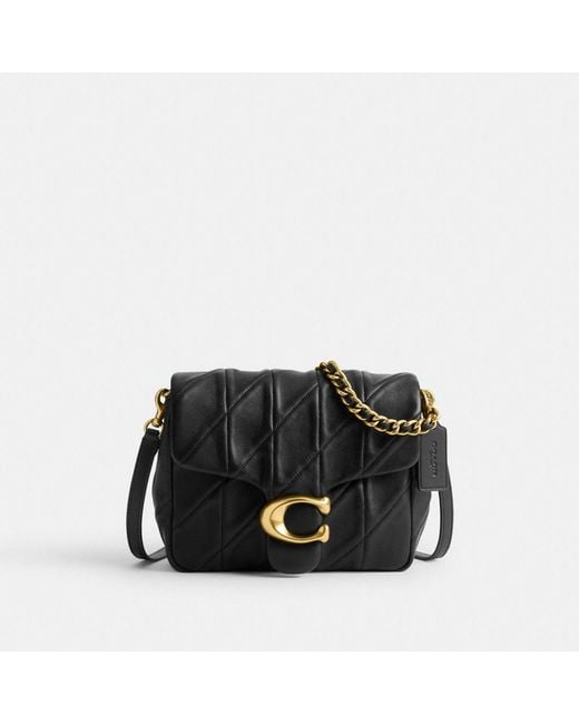 COACH Times Square Tabby Shoulder Bag With Quilting in Black | Lyst