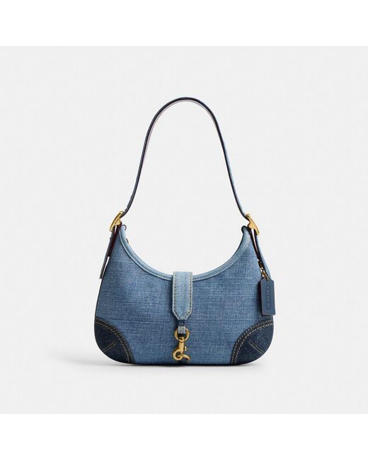 COACH Hamptons Hobo Bag in Blue | Lyst