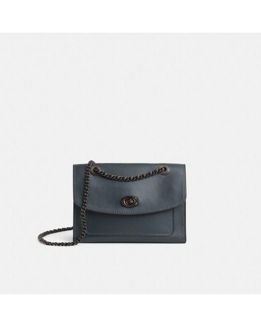 COACH Restored Parker Bag in Gray | Lyst
