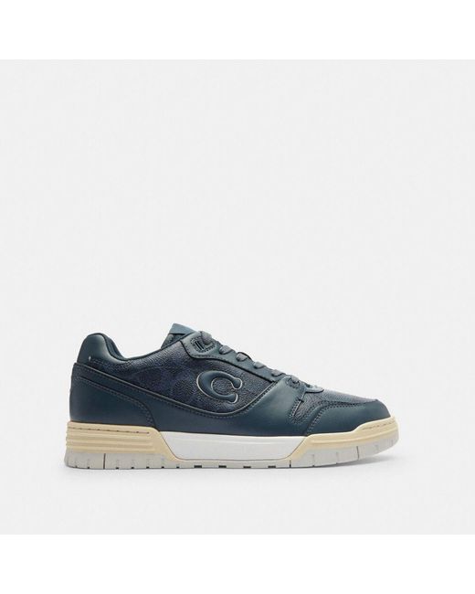 COACH Soho Sneaker With Signature Canvas in Blue for Men | Lyst
