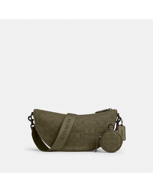 COACH Hall Soft Sling Bag 45 in Green for Men | Lyst